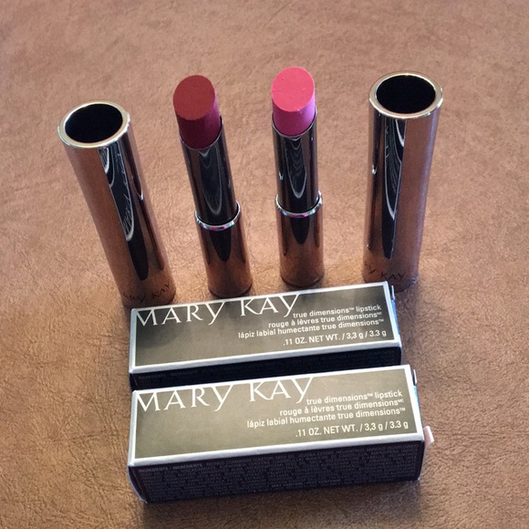 Mary Kay | Makeup | Two New Mary Kay True Dimensions Lipstickspink Cherie And Sizzling Red ...